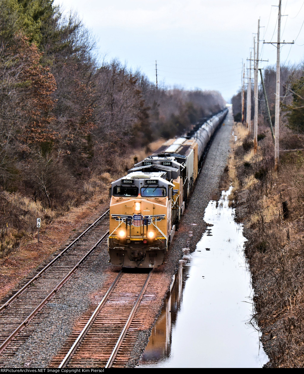 UP 6944 5588 CSX Train K610 Ethanol LOads